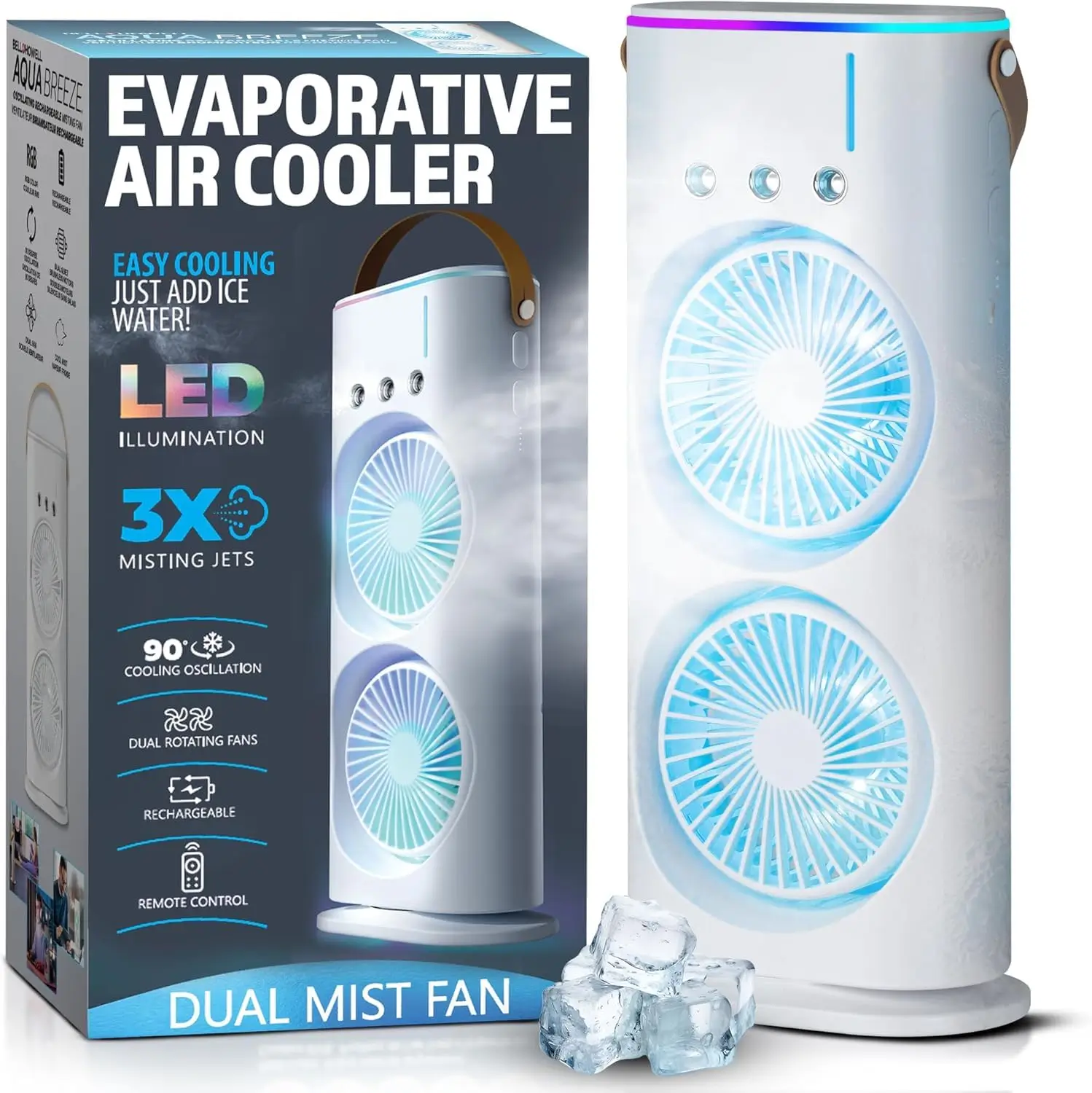 TEKCOOL 4000mAh Double Ended Spray Fan Review - electronics xreviews store